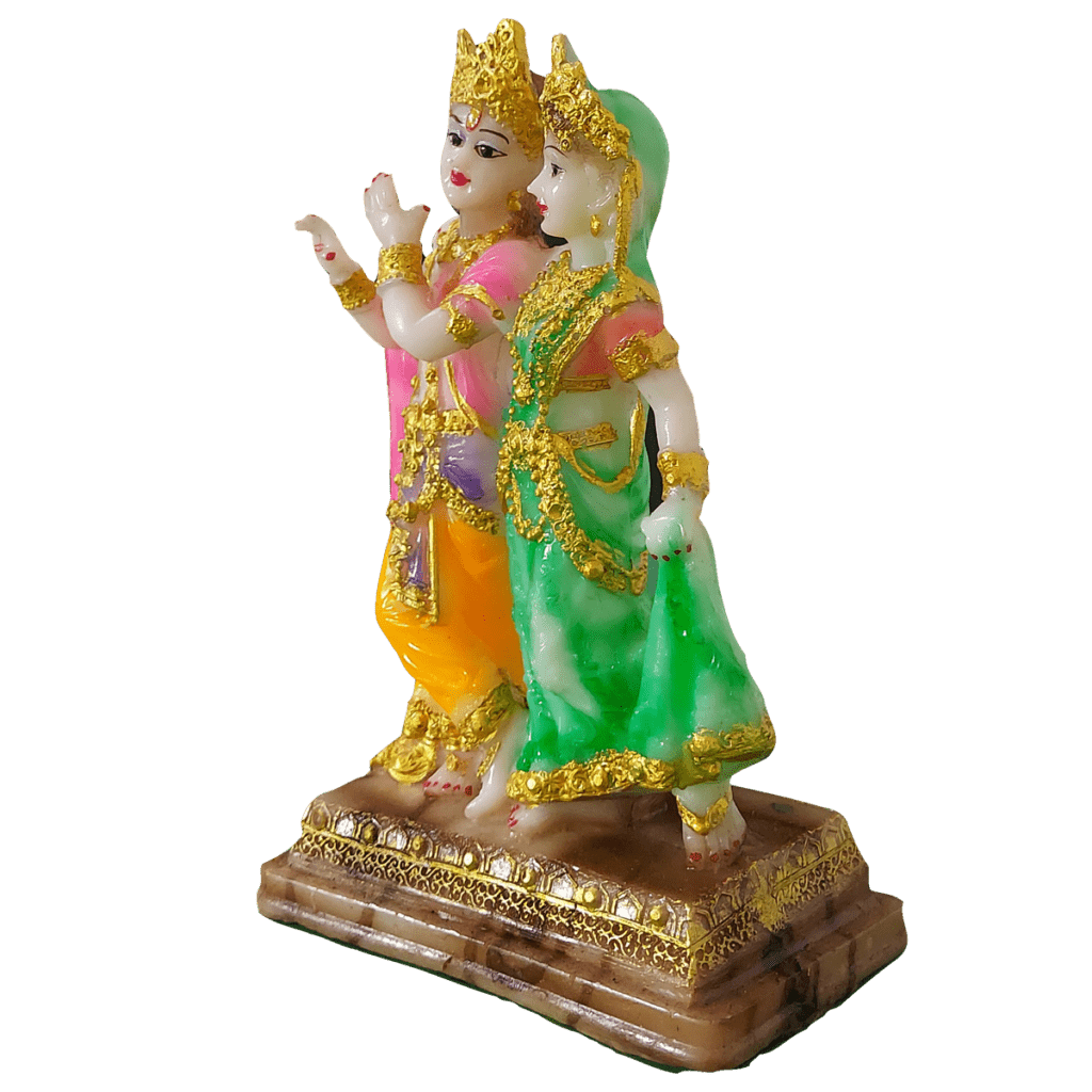Decorify Small Standing Radha Krishna Height 19 CM | DECORIFY