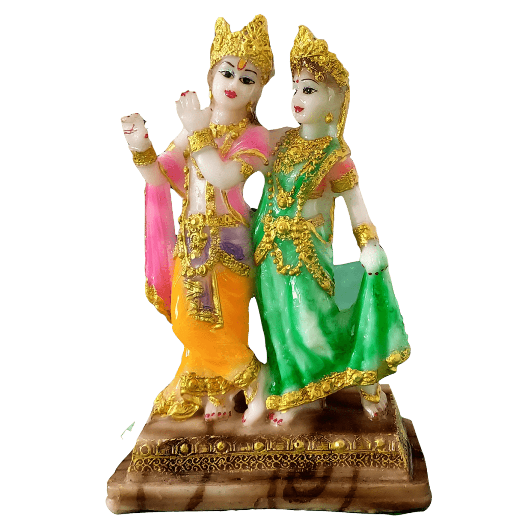 Decorify Small Standing Radha Krishna Height 19 CM | DECORIFY