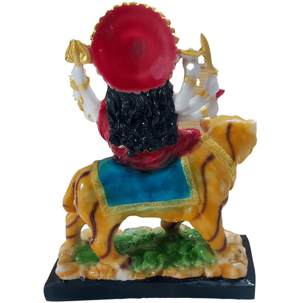 Colourful Durga Maa Resin Statue Murti Sculpture Murti Height 26 cm